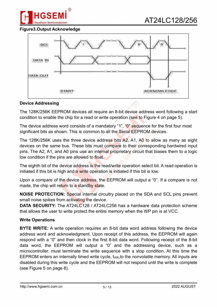 AT24LC256M/TR datasheet page 5