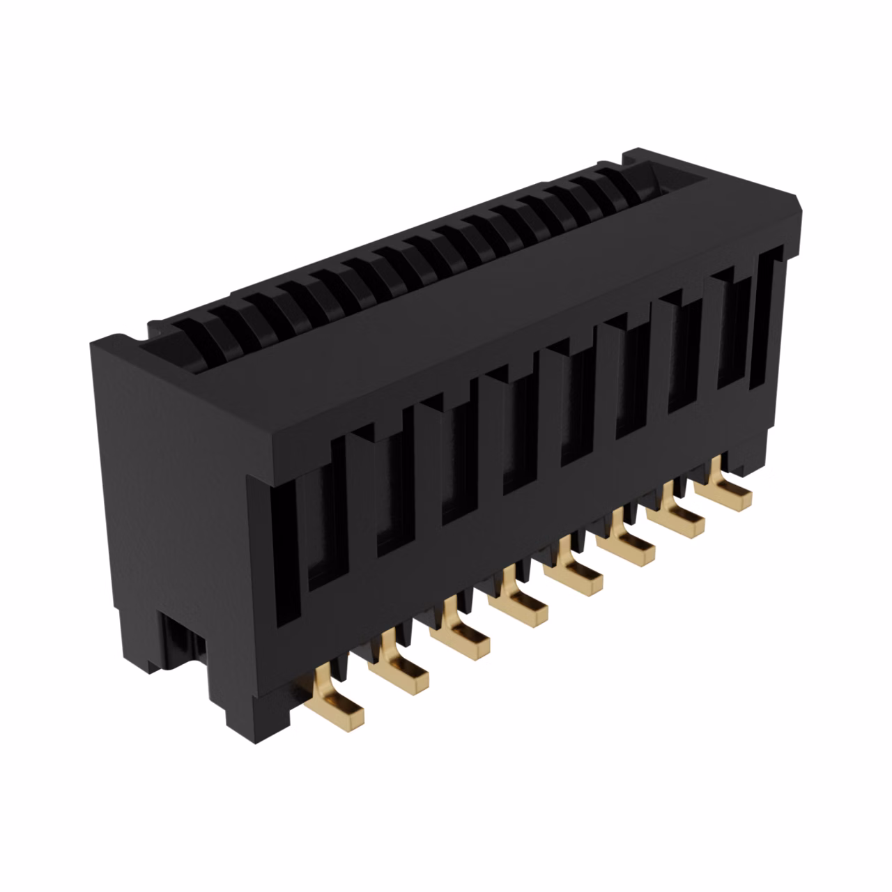 Easy-On FFC/FPC Connector, 0.50mm Pitch, Surface Mount, Vertical, Non-ZIF, Reverse Footprint, Gold Plating, Black, 15 Circuits for sale