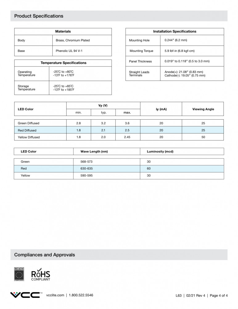 L63 Series technical document page 4