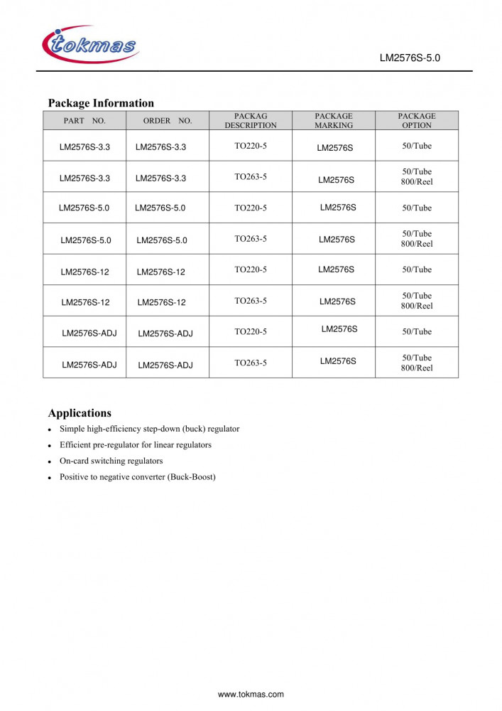 LM2576S-5.0 datasheet page 2