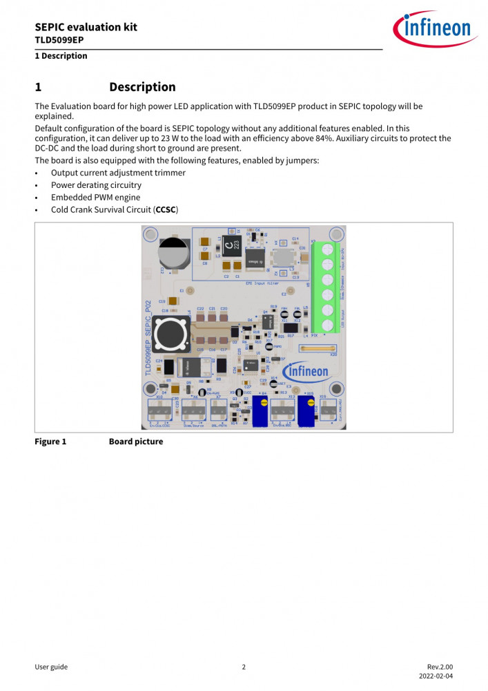 TLD5099EP SEPIC evaluation document page 2