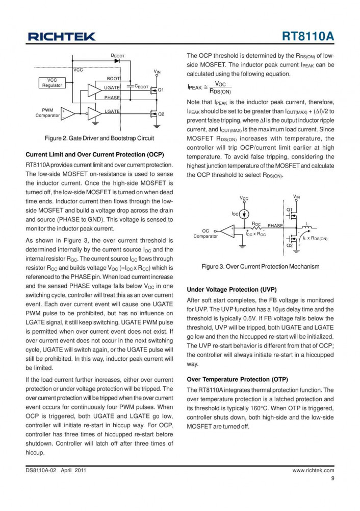 RT8110A datasheet page 9