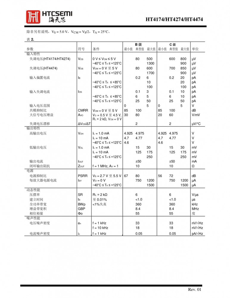 HT4274 technical document page 3