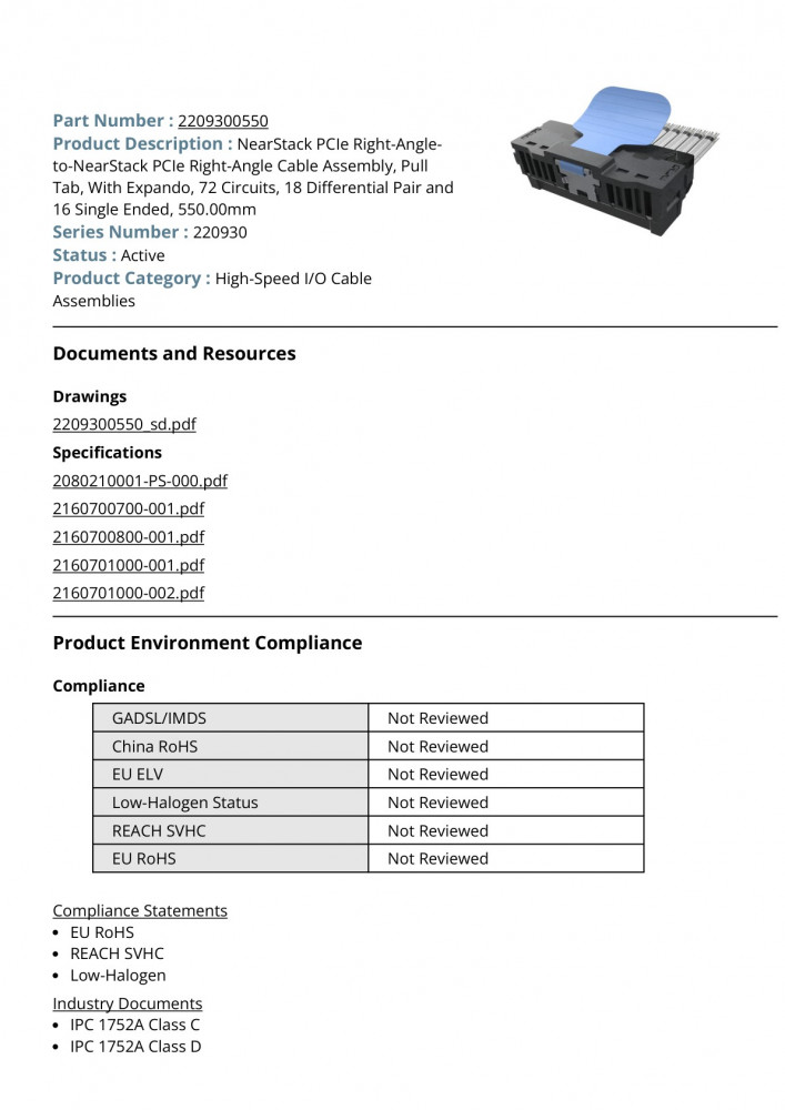 Technical document page 1 for product reference