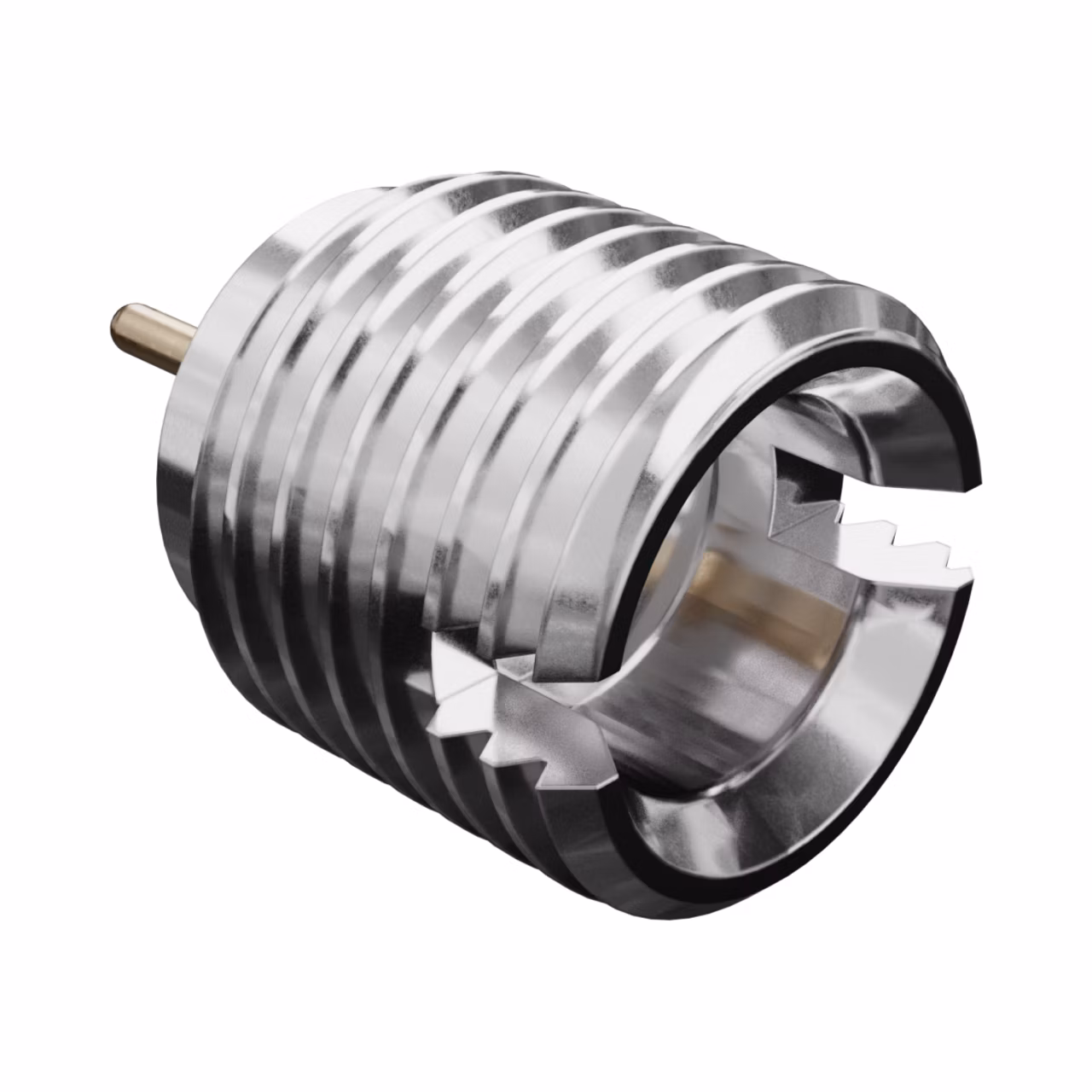 SMP Plug, Straight, Limited Detent, Panel Mount, Thread-in, 7.90mm Length, Tray, 50 Ohms for sale