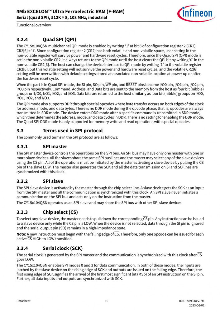 CY15B104QSN datasheet page 10