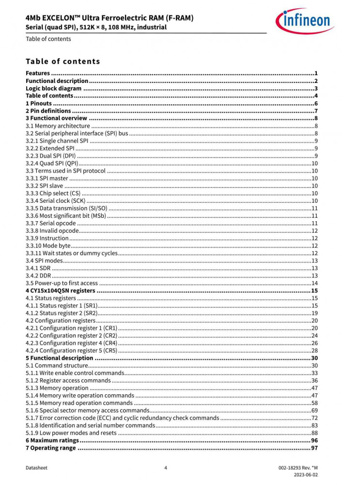 CY15B104QSN datasheet page 4
