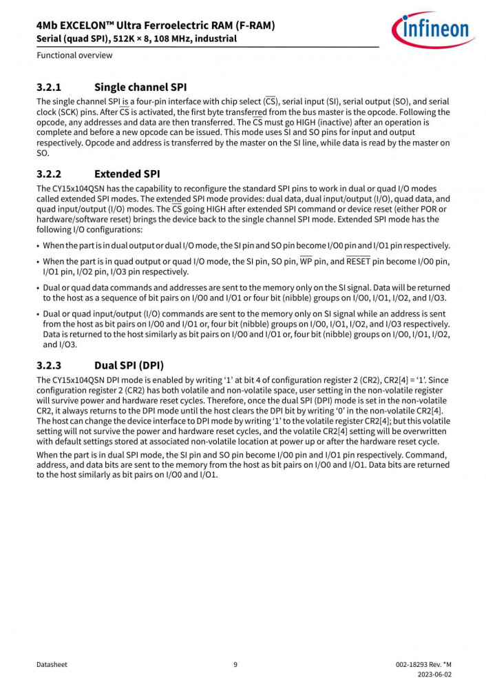 CY15B104QSN datasheet page 9