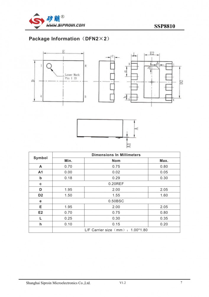 SSP8810 datasheet page 7