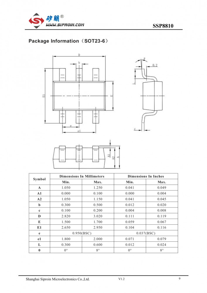 SSP8810 datasheet page 9