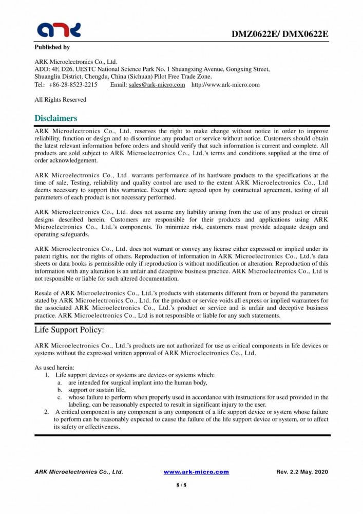 DMZ0622E datasheet page 8
