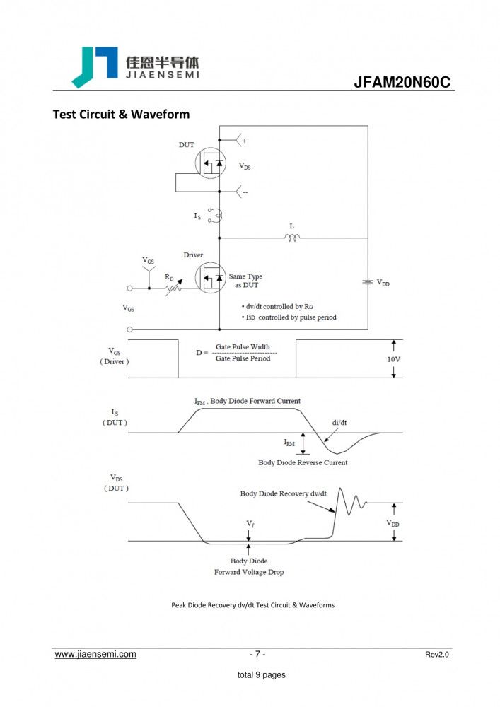 JFAM20N60C datasheet page 7