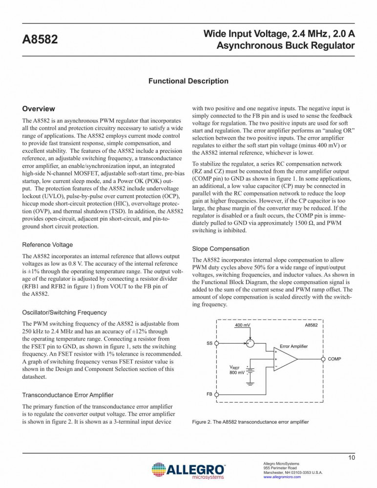 A8582 datasheet page 10