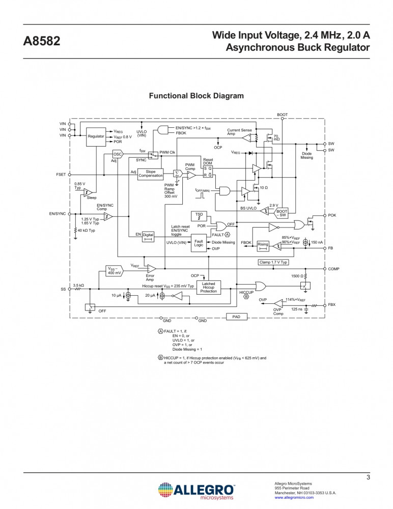 A8582 datasheet page 3