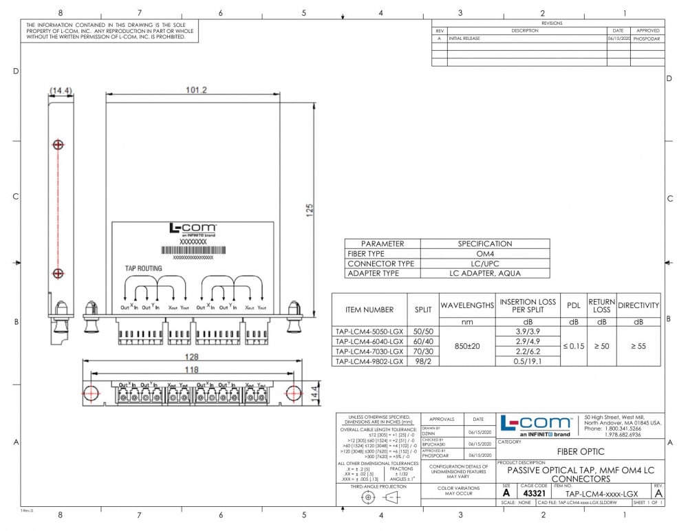 TAP-LCM4-5050-LGX product document preview