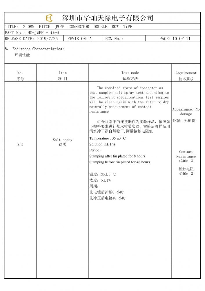 HC-JWPF-2x3Y-05 specification page 10