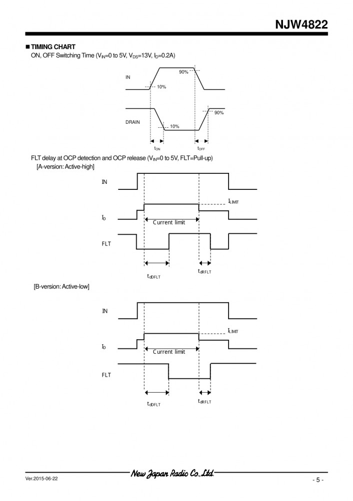 NJW4822 datasheet page 5