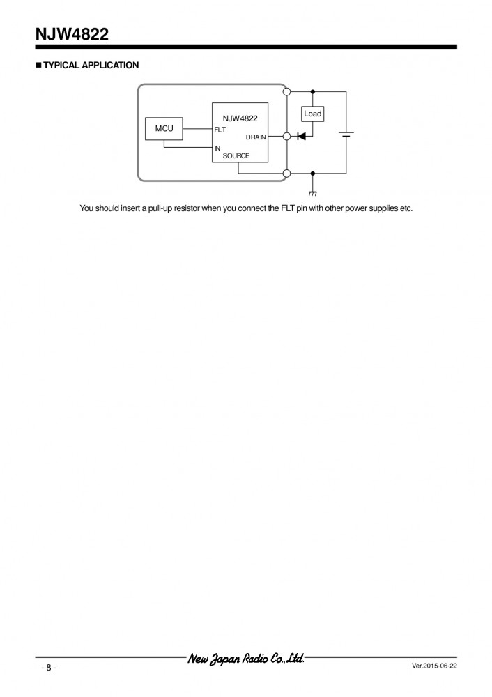 NJW4822 datasheet page 8