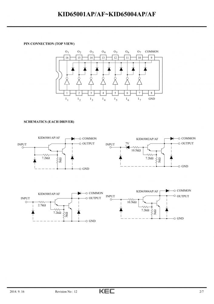 KID65004AF-EL/P datasheet page 2