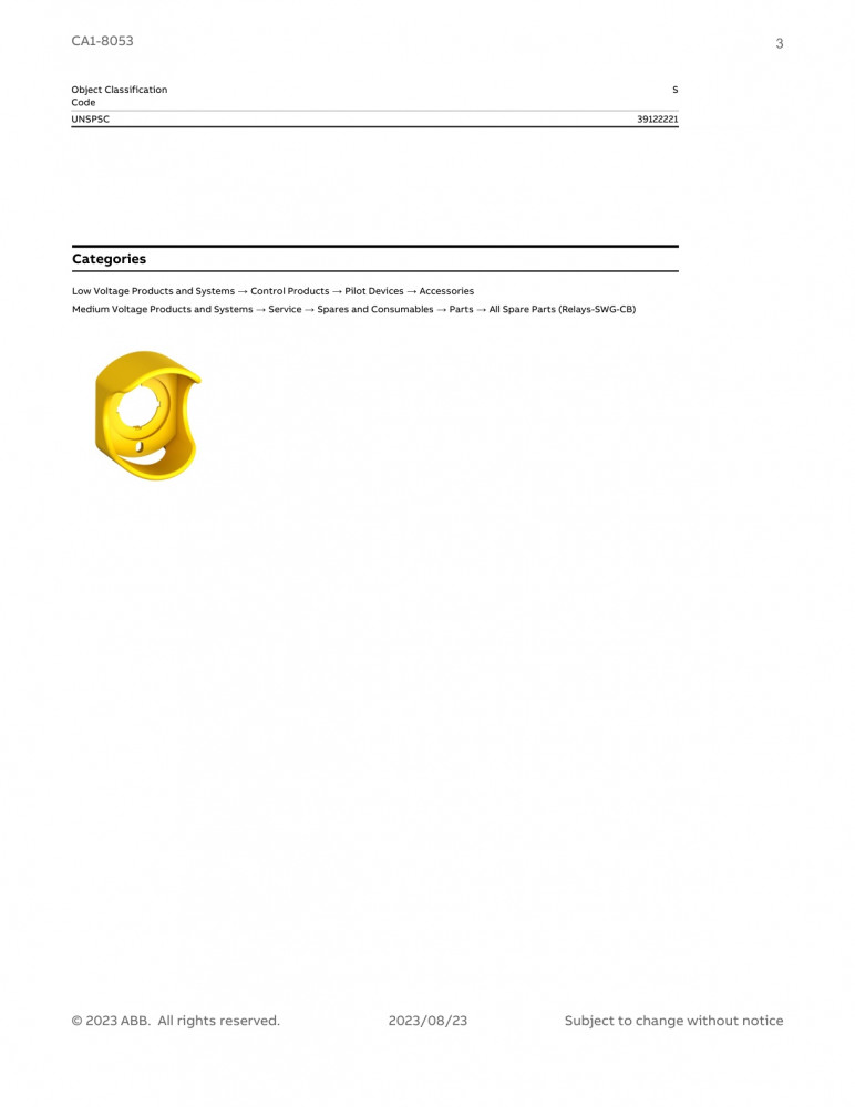 ABB CA1-8053 technical document page 3