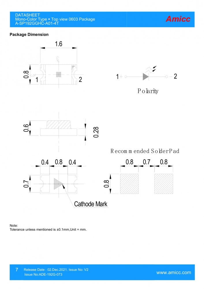 A-SP192GGHC-A01-4T datasheet page 7