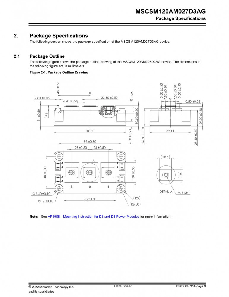 MSCSM120AM027D3AG datasheet page 9