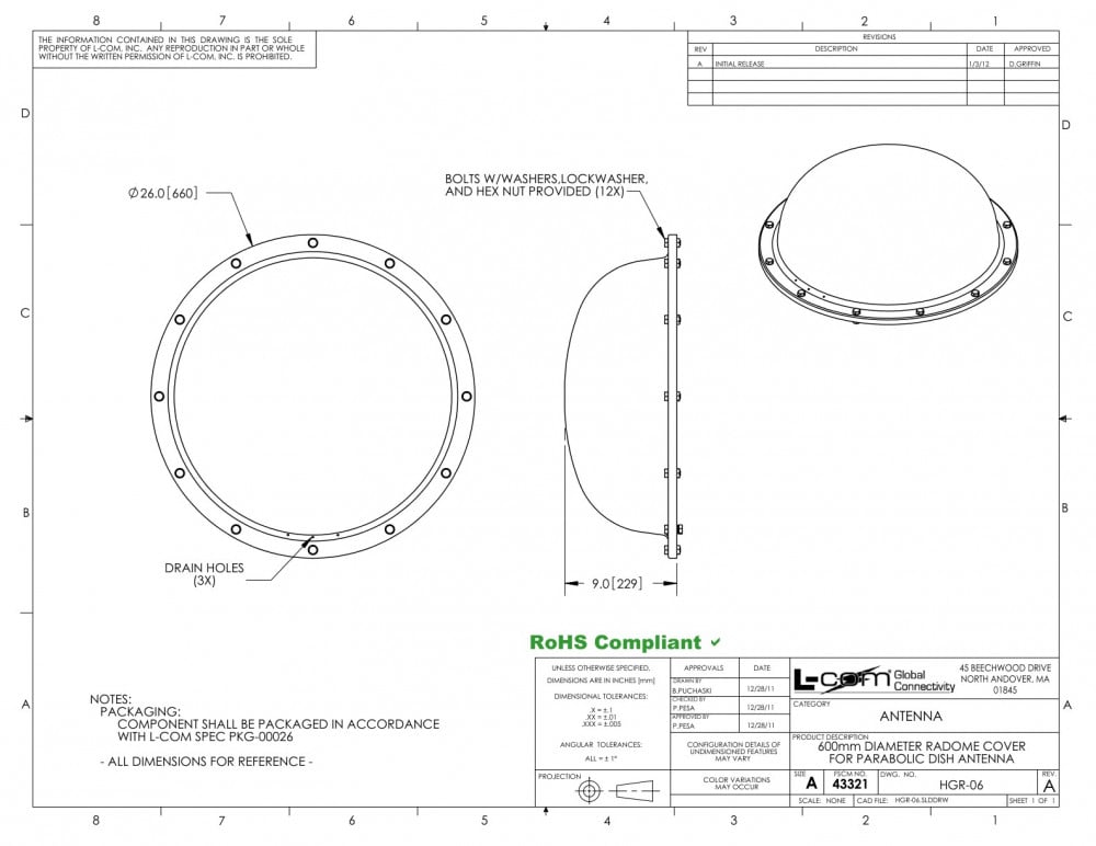 L-com HGR-06 technical document page