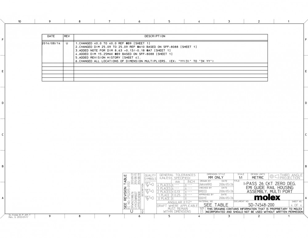 I-PASS 26-circuit guide rail housing drawing, page 4