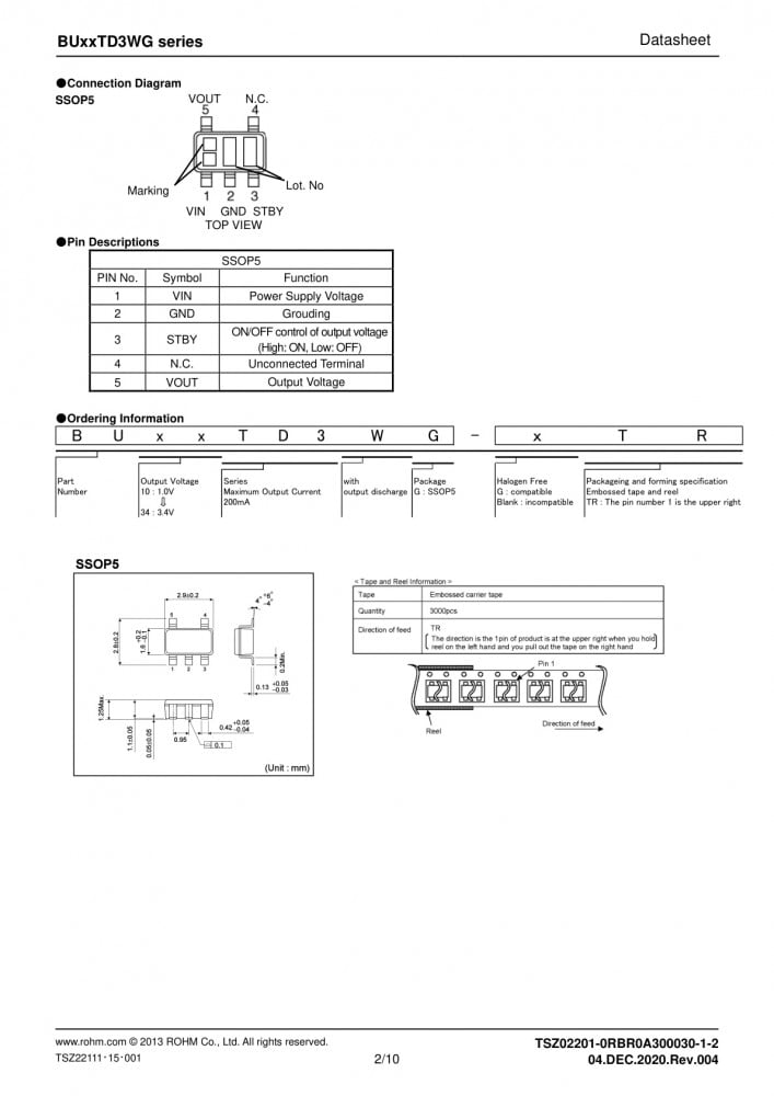 BU27TD3WG-TR datasheet page 2