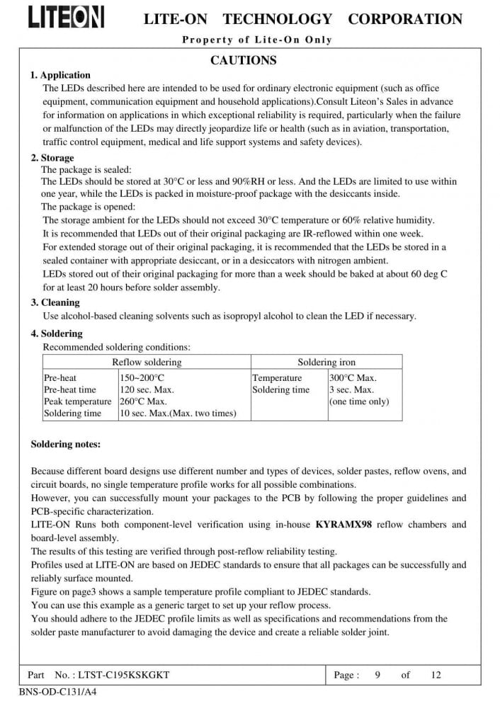 LTST-C195KSKGKT datasheet page 10