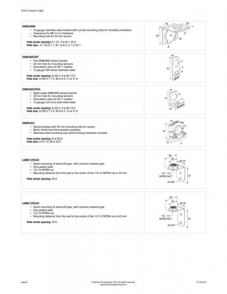 CL50 product document page 6