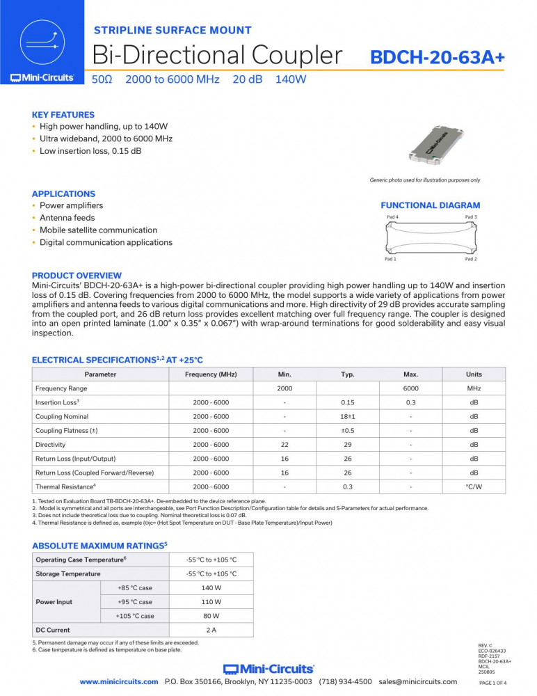 BDCH-20-63A+ technical document page 1