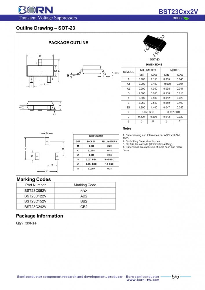 BST23C152V datasheet page 5