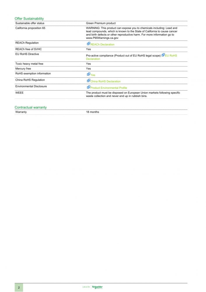 9001SKR8P1G technical document page 2