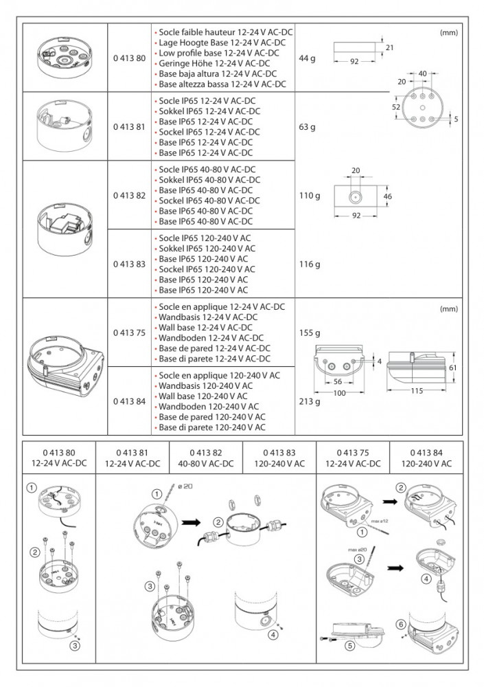 Legrand product document, page 2