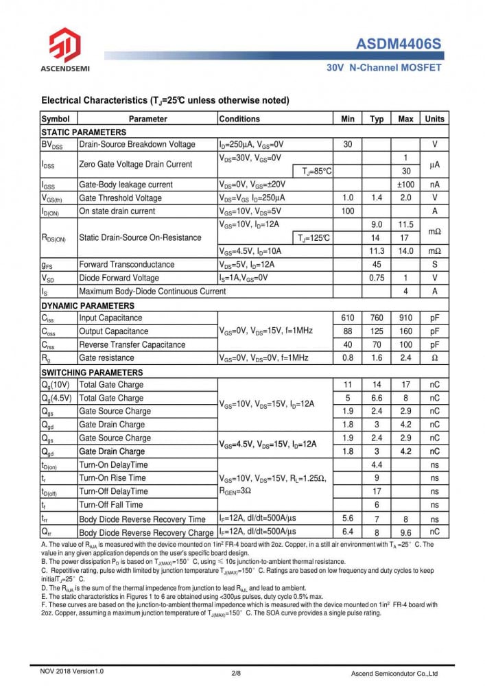 ASDM4406S-R datasheet page 2