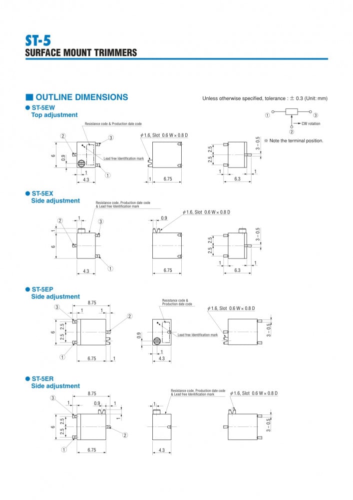 Nidec ST-5ETW103 datasheet page 4