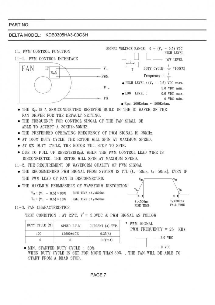 KDB0305HA3-00G3H specification page 9