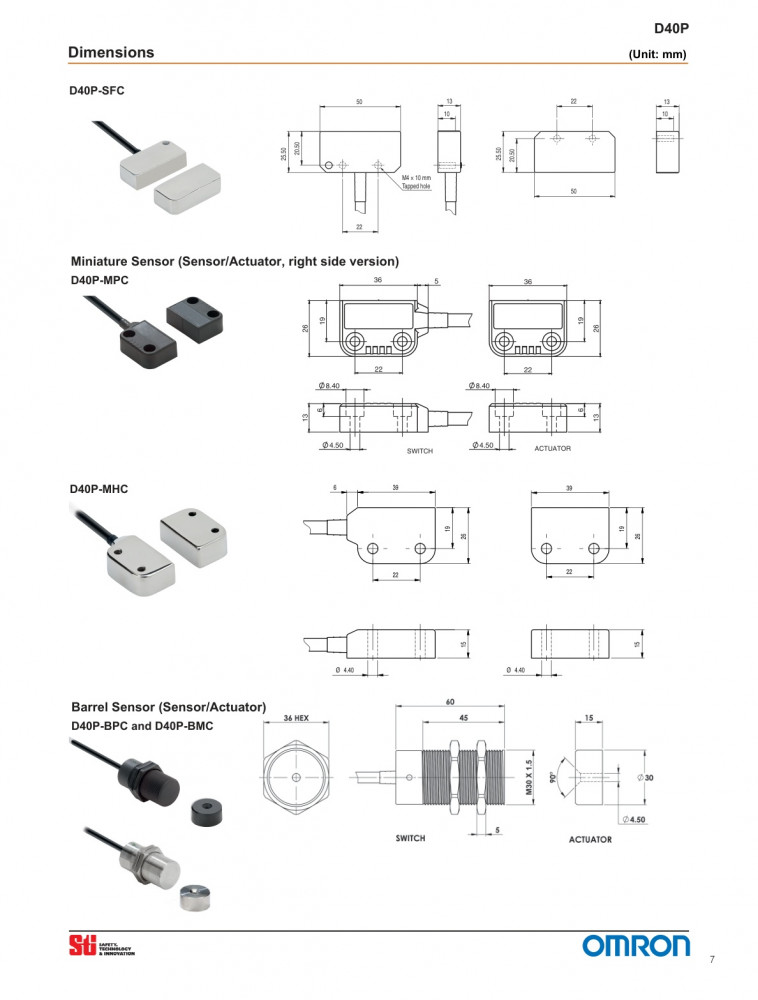 D40P product documentation page 7