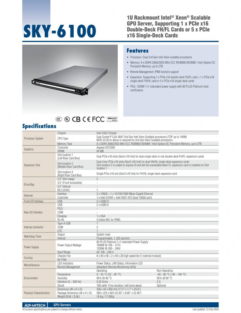 SKY-6100 technical document page 1