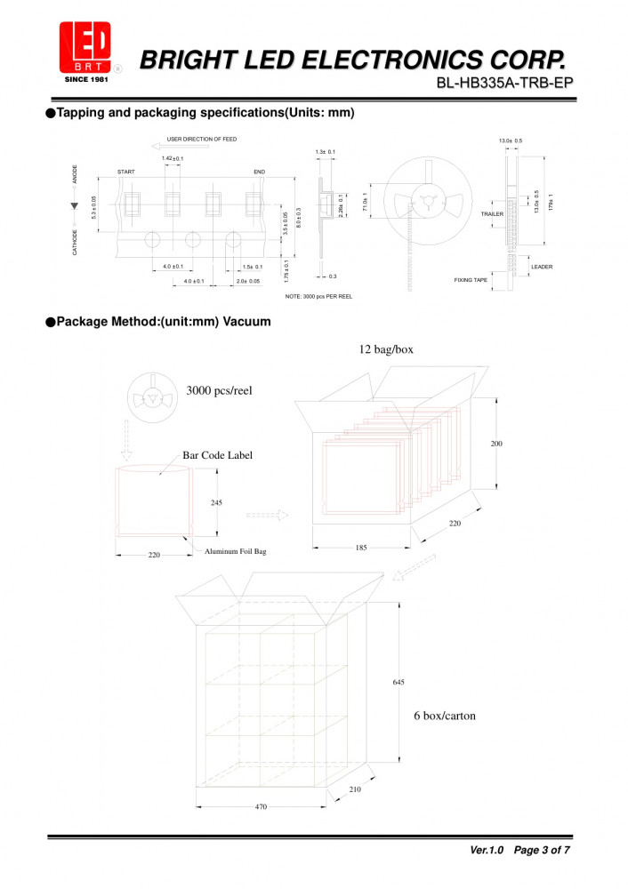 BL-HB335A-TRB-EP datasheet page 3