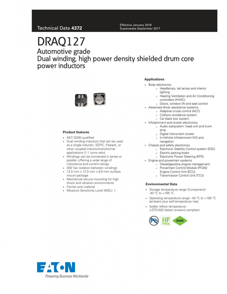 DRAQ127 datasheet page 1