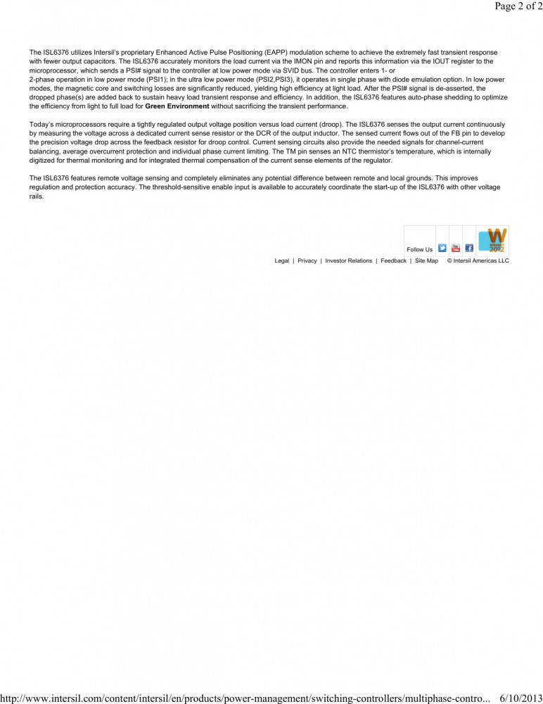 ISL6376CRZ datasheet page 2