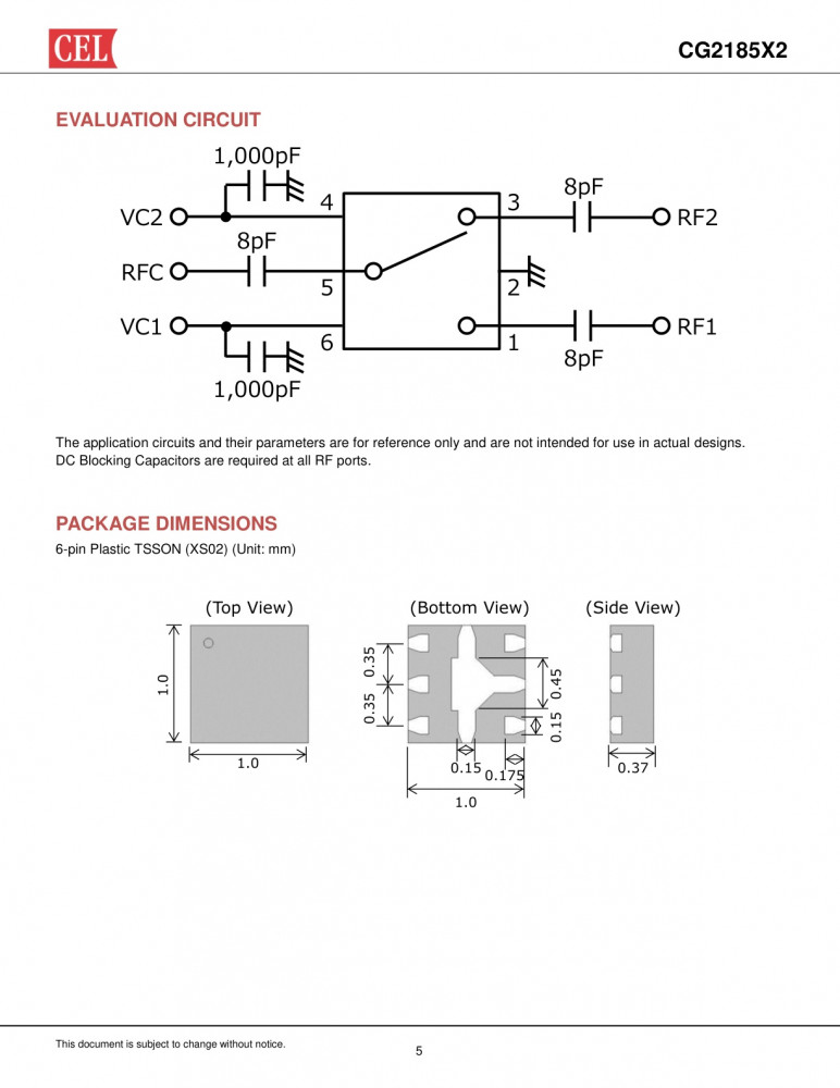 CG2185X2-C2 datasheet page 5