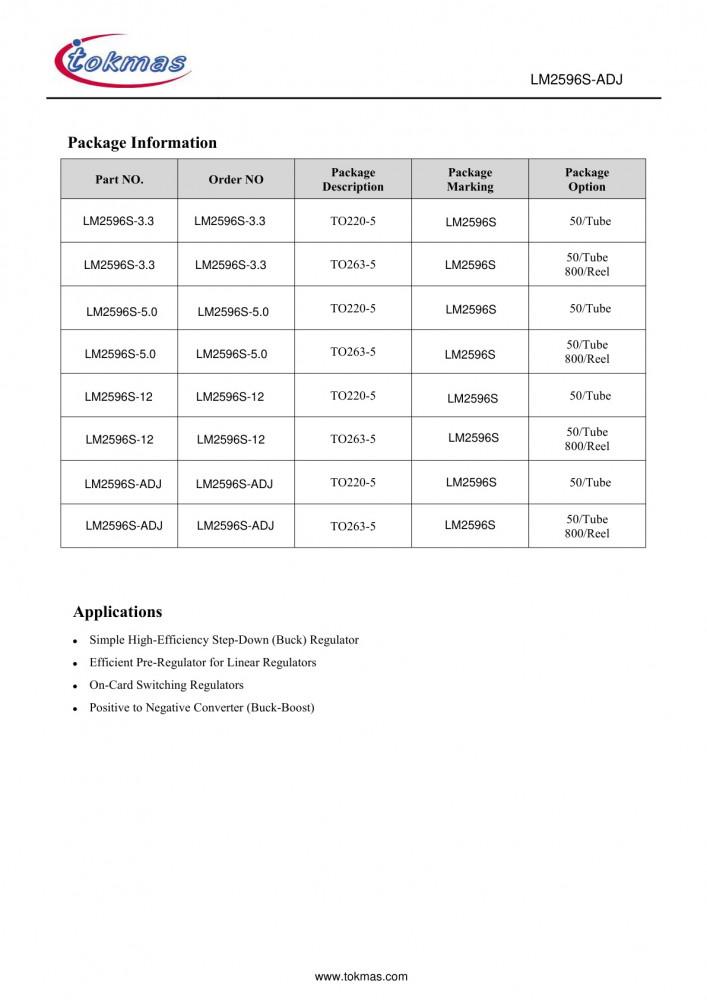 LM2596S-ADJ datasheet page 2