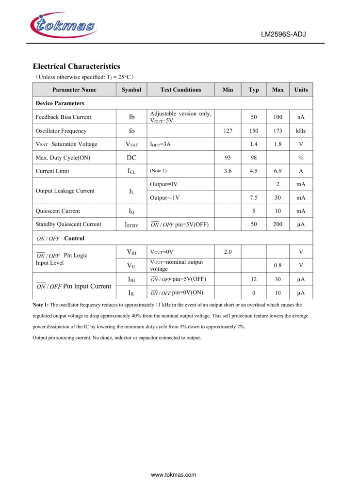 LM2596S-ADJ datasheet page 5