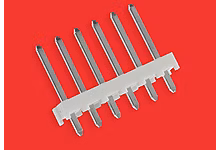 KK 396 Header, Vertical, without Peg, 11 Circuits, Gold (Au) Plating