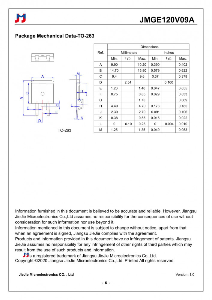 JMGE120V09A datasheet page 6