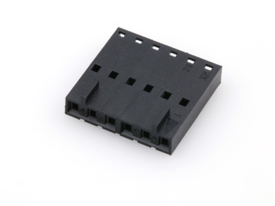 SL Crimp Housing, Single Row, Version D, Back Ribs, 24 Circuits, Black