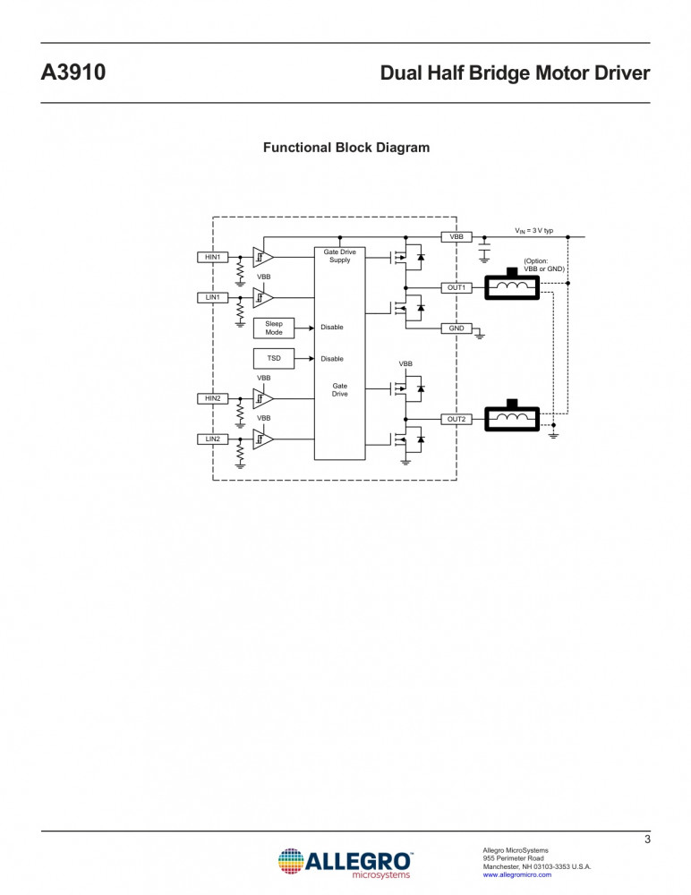 A3910 datasheet page 3